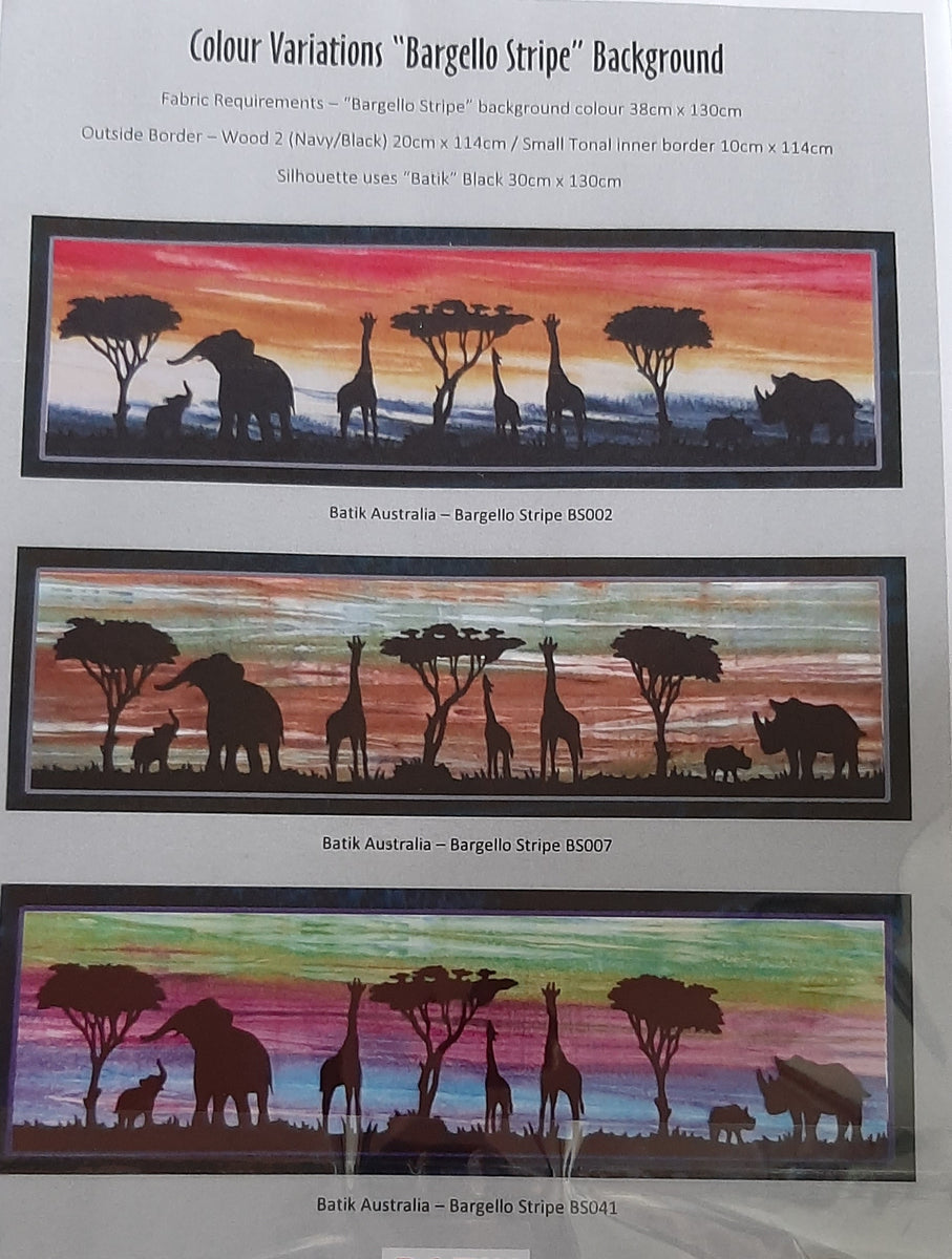 Batik Australia "African Silhouette Landscape" Pattern – Bonnie and Rose