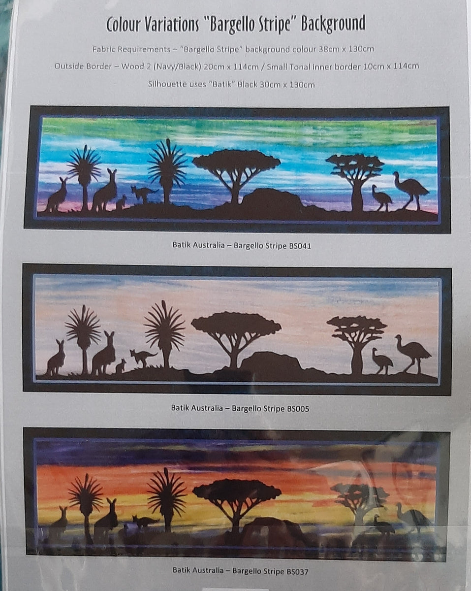 Batik Australia "Australian Silhouette Landscape" Pattern – Bonnie and Rose