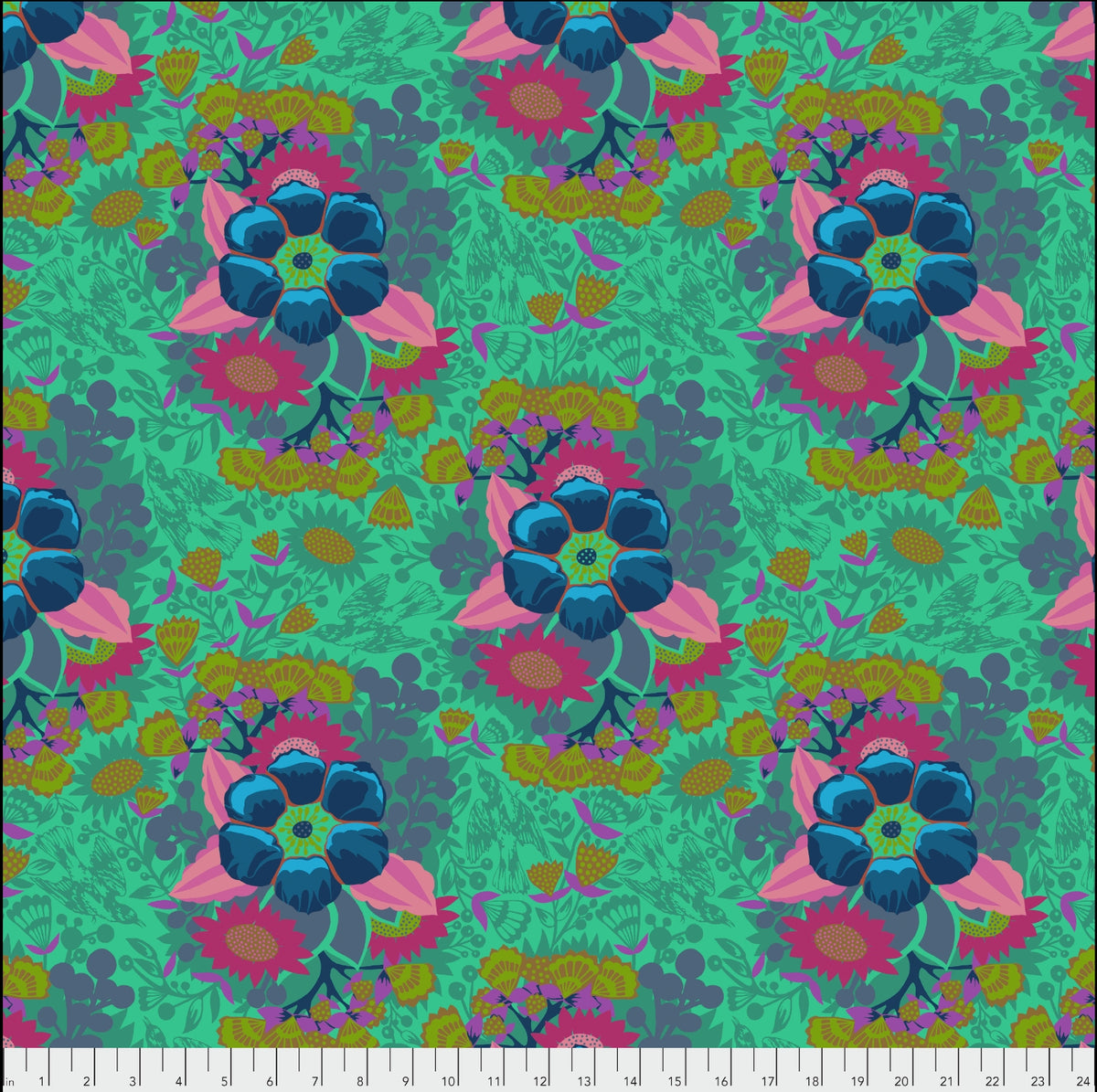 Free Spirit Fabrics - Hindsight "Piecework in Sea" by Anna Maria Horne ...